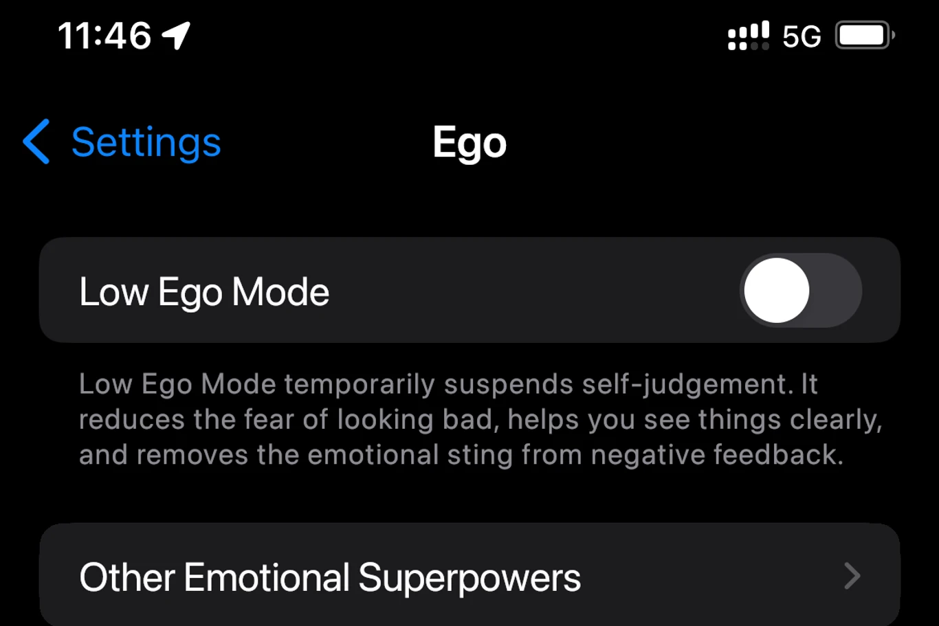 Low Ego Mode | Entle Web Solutions